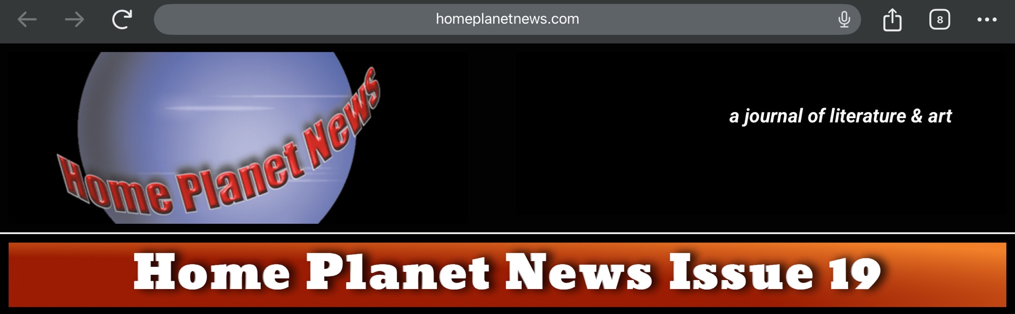 Two New Poems in Home Planet News – A.S. Coomer